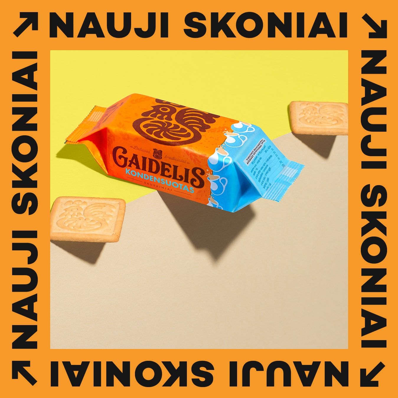 GAIDELIS biscuits condensed milk flavour 160g - European Food | Online ...