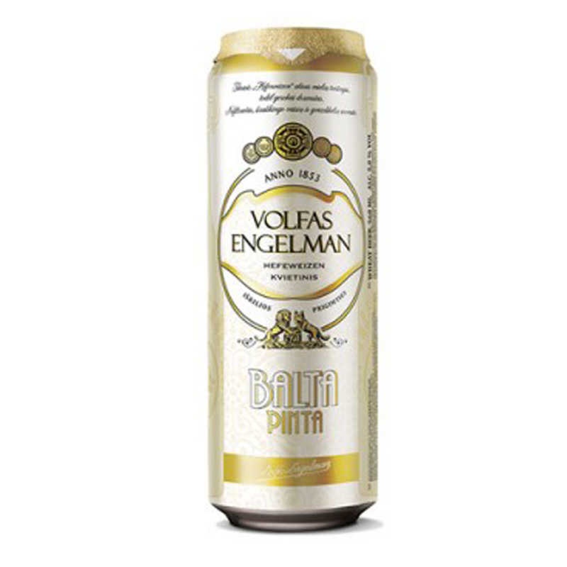 VOLFAS ENGELMAN beer white 5% can 0.568L