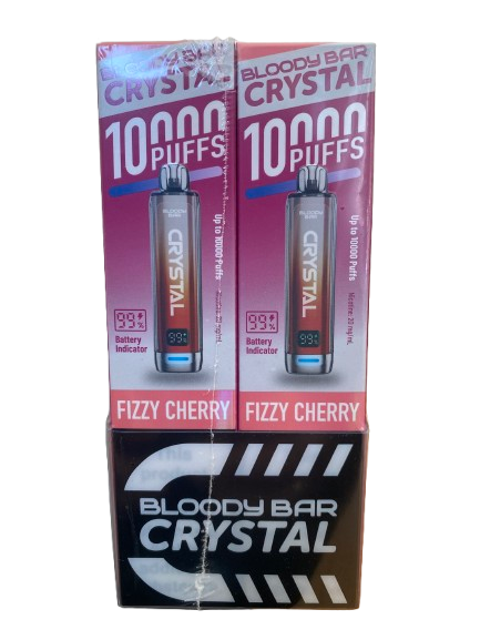 BLOODY BAR Crystal fizzy cherry 10k puffs