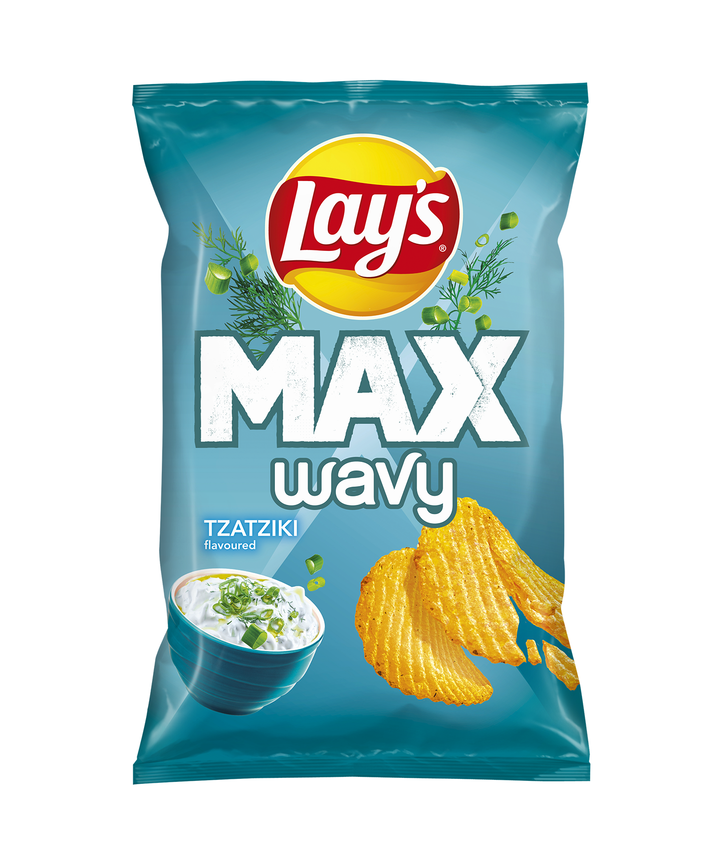 LAYS crisps wavy Tzatziki flavour 120g