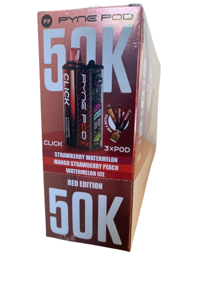 PYNE POD vapes red edition: strawberry watermelon, mango strawberry ...
