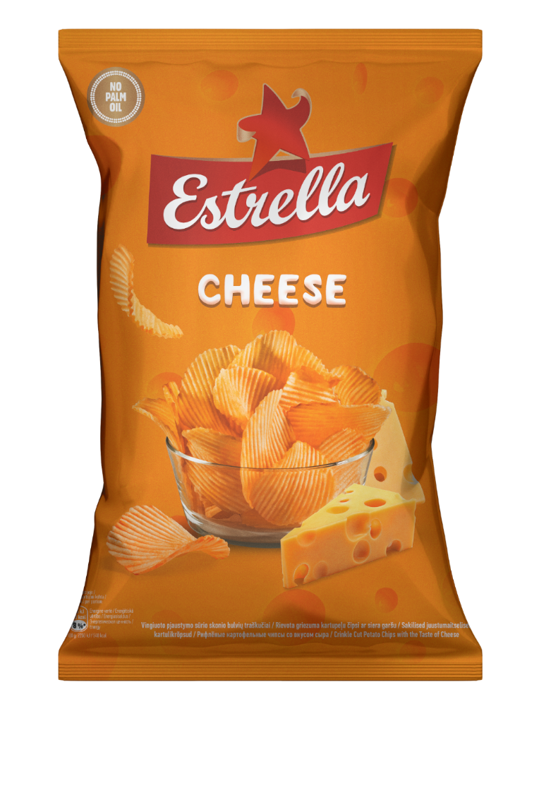 ESTRELLA crisps cheese flavour 130g - European Food | Online Shop ...